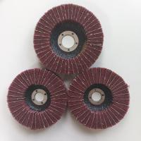 China Aluminium Non Woven Flap Disc Buffing Wheel Nylon Fiber 6 Inch For Grinding Metal for sale