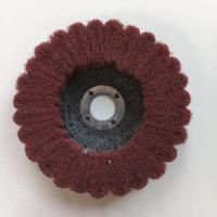 China Unmounted Nonwoven Aluminium Oxide Flap Disc 115mm For Polishing Wood Metal for sale