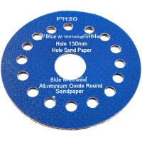 China 150mm Aluminum Oxide Abrasive Sanding Disc Hook And Loop Sandpaper for sale