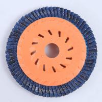 China Blue Zirconia Aluminium Abrasive Flap Disc 36 Grit For Angle Ginder Wood Polishing for sale