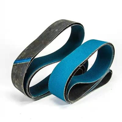 China Custom Aluminium Zirconia Abrasive Sanding Belt For Polishing 24-120 Grit for sale