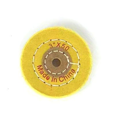 China 6 Inch Heavy Duty Cotton Buffing Wheels 50 Ply & 80 Ply for Industrial Polishing for sale