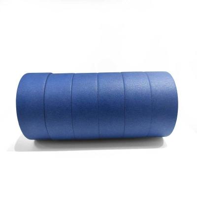 China Waterproof Blue Crepe Paper Masking Tape For Automotive 60mm*50m for sale