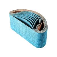 China DEERFOS Zirconia Abrasive Sanding Belt 610x100mm with Ceramic-Cloth Backing for Heavy-Duty Grinding for sale