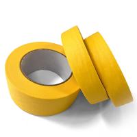 China Customized 55mm Yellow Crepe Masking Tape For car Automotive Paint for sale