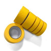 China Customized 55mm Yellow Crepe Masking Tape For car Automotive Paint for sale