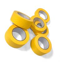 China Customized 55mm Yellow Crepe Masking Tape For car Automotive Paint for sale