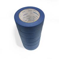 China Waterproof Blue Crepe Paper Masking Tape For Automotive 60mm*50m for sale