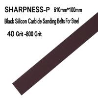 China SHARPNESS GXC51-P 610mm x 100mm Silicon Carbide Sanding Belt for Steel with 40-800 Grit Range for sale