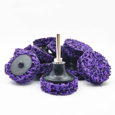 China ２Inch Roloc Quick Change Discs Rust Remover Purple Paint Strip Wheel 50mm for sale