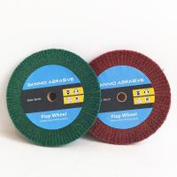 China 150mm Non Woven Bench Grinder Abrasive Wheel Flap Disc 320 Grit for sale
