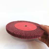 China 150mm Non Woven Bench Grinder Abrasive Wheel Flap Disc 320 Grit for sale