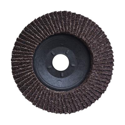 China 100x16mm Polishing Flap Disc Wheel With Calcined Aluminium Oxide Cloth 120 Grit for sale
