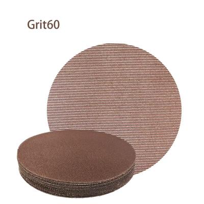 China 125mm Aluminium Oxide Mesh Sandpaper Abrasive Sanding Disc with Hook and Loop Backing for sale