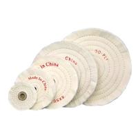 China White Cotton Buffing Wheel 3inch*40layer for Jewelry Polishing with 4mm Holes for sale