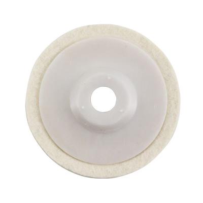 China 100mm Fine Grit Wool Buffing Wheel for Mirror Finish Polishing of Stainless Steel for sale