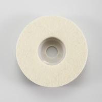 China 100mm Fine Grit Wool Buffing Wheel for Mirror Finish Polishing of Stainless Steel for sale