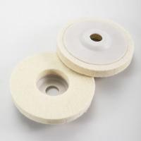 China 100mm Fine Grit Wool Buffing Wheel for Mirror Finish Polishing of Stainless Steel for sale