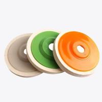 China 100mm Fine Grit Wool Buffing Wheel for Mirror Finish Polishing of Stainless Steel for sale
