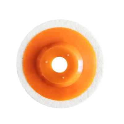 China Custom Fine Grit Abrasive Flap Wheel Wool Buffing Wheel 80 Grit 100mm for sale