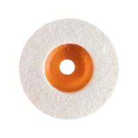 China Custom Fine Grit Abrasive Flap Wheel Wool Buffing Wheel 80 Grit 100mm for sale