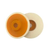 China Custom Fine Grit Abrasive Flap Wheel Wool Buffing Wheel 80 Grit 100mm for sale