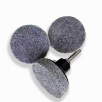 China 2inch 75mm Grey Non Woven Roloc Quick Change Discs Nylon For Metal Surface Conditioning for sale