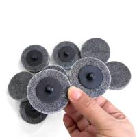 China 2inch 75mm Grey Non Woven Roloc Quick Change Discs Nylon For Metal Surface Conditioning for sale
