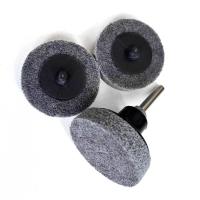 China 2inch 75mm Grey Non Woven Roloc Quick Change Discs Nylon For Metal Surface Conditioning for sale