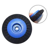 China Premium Soft Boar Bristle Polishing Round Brush 78mm For Intricate Cleaning for sale