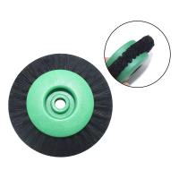 China 65mm Round Natural Bristle Hairbrushes Synthetic Boar Bristle Brush Custom for sale