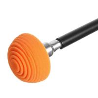 China 80mm Orange Polishing Boar Round Bristle Brush For Jade Stone Handicraft Smoothing for sale