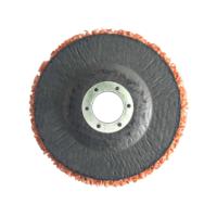 China Orange 7 Inch Flap Disc Paint Stripping Cleaning Wheel Removing Paint 40 grit for sale