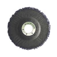 China Black Silicon Carbide 4 Inch Flapper Wheel Disc Stripping Wheel 240 grit for sale