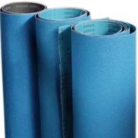 China Blue Zirconia Oxide 320 Emery Abrasive Cloth Roll 1.4mx100m For Flap Disc And Sand Belts for sale