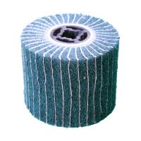China high quality None woven abrasive wheel Abrasive Wire Drawing Wheel with Keyhole Arbor OEM fiber polishing wheel 120*100*19mm for sale