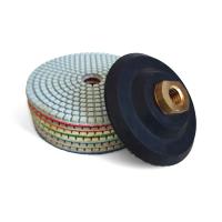 China ODM Wet Quartz Polishing Pads Diamond Buffing Pads For Marble Floor 4 Inch for sale