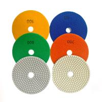 China 30-3000 Grit Diamond Marble Granite Polishing Pads Flexible OEM for sale