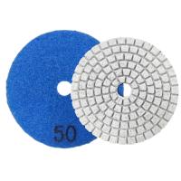 China 4Inch 100mm Wet Dry Floor Diamond Sanding Pad For Concrete Granite Ceramic for sale