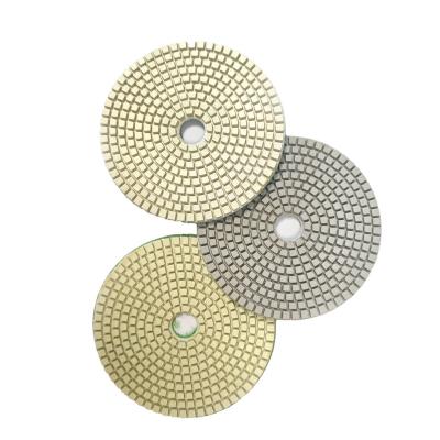 China 6 4 Inch Diamond Polishing Pad For Wet Granite Stone Marble Concrete for sale