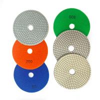 China 6 4 Inch Diamond Polishing Pad For Wet Granite Stone Marble Concrete for sale