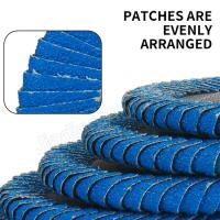 China Blue Aluminium Zirconia Flap Disk Grinder 125mm Anti Clogging For Automotive for sale