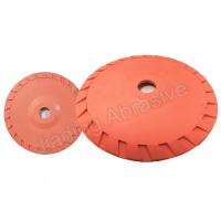 China 6in Orange Plastic Fiber Grinder Backing Pad Flap Disc Polishing And Grinding for sale