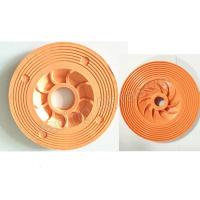 China 6in Orange Plastic Fiber Grinder Backing Pad Flap Disc Polishing And Grinding for sale