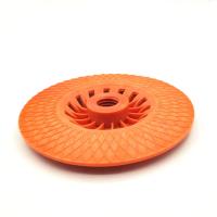 China 6in Orange Plastic Fiber Grinder Backing Pad Flap Disc Polishing And Grinding for sale