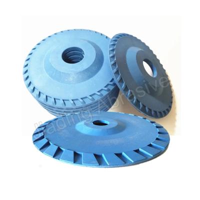 China 150mm Blue Plastic Fiberglass Backing Pads For Grinding Polishing Flap Disc for sale