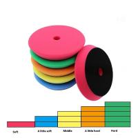 China Abrasive Foam Sponge Sanding Pad Car Beauty Polishing And Waxing 150mm 125mm for sale