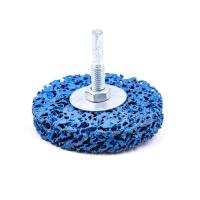 China 50mm 2inch 3inch 5-inch Durable Ceramic Cleaning Disc Black Strip Flap Wheels for Rust Removal Paint Flaking Polishing Shank for sale
