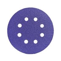 China 125mm 5 Inch Purple P60-P800 Hook and Loop Ceramic Sanding Disc Automotive Sandpaper for sale