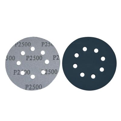 China 125mm 225mm Abrasive Sanding Disc 5inch 8 Hole Sandpaper Pad 1000 Grit for drywall for sale